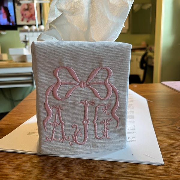 Bow Monogram Frame Girly Embroidery Design, BX Included, 5 Sizes ...