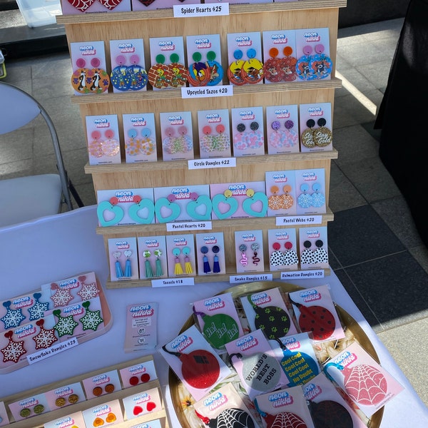 Card Display in Ply Wood - Easy Assemble Postcard Stand for Market and ...