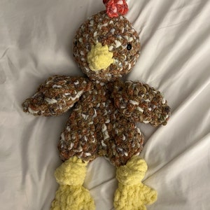 Big Little Chickie Knotted Lovey Crochet Chicken PATTERN - Etsy