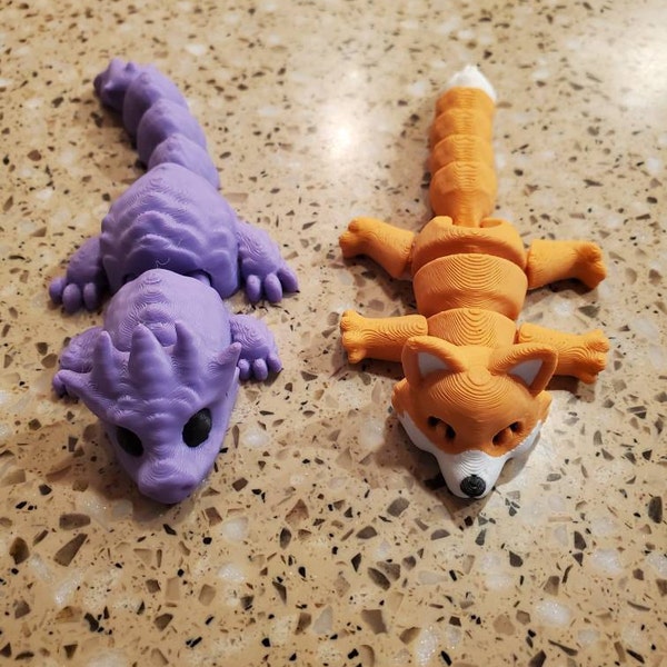 Articulated Baby Fox Fidget Toy Gift Home Decor - Etsy