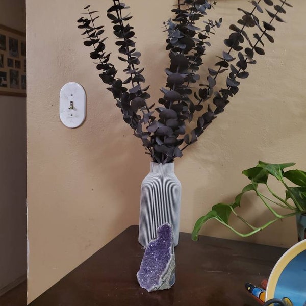 LARGE off White Vase "bottle" - Sleek Design - Original and Striking ...