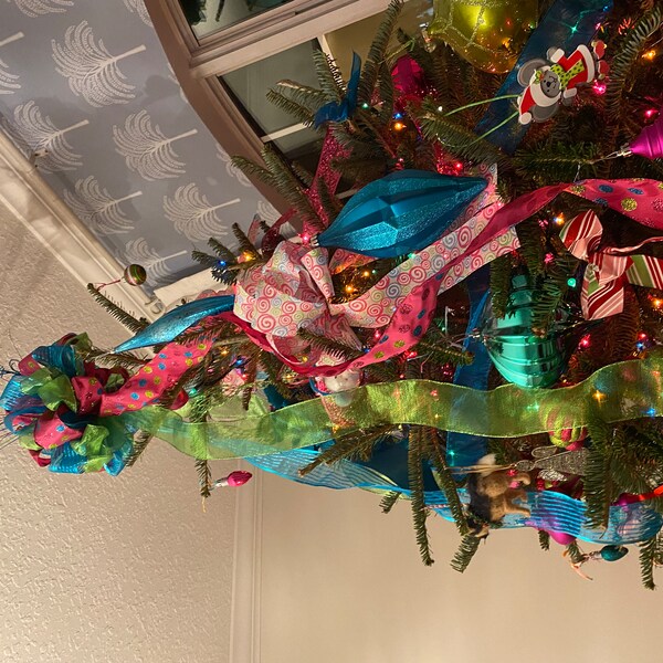 Copper and Gold Christmas Tree Topper Bow Autumn Tree Topper Bow ...