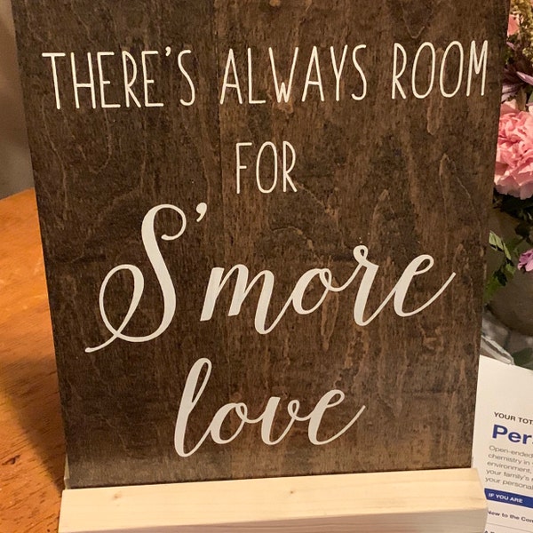 Smores Bar Sign Wooden Wedding Sign for Reception S'mores Bar Smore ...