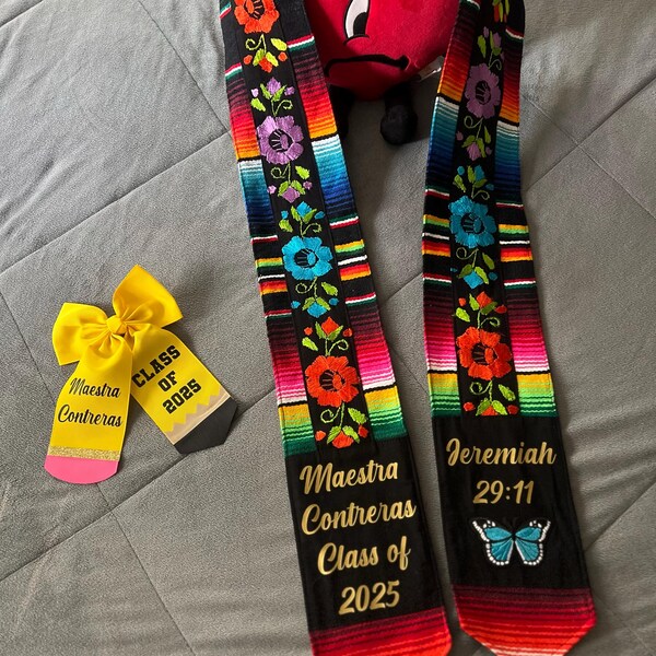 Mexico/peru Graduation Stole ,peru Stole, First Generation, Class of ...