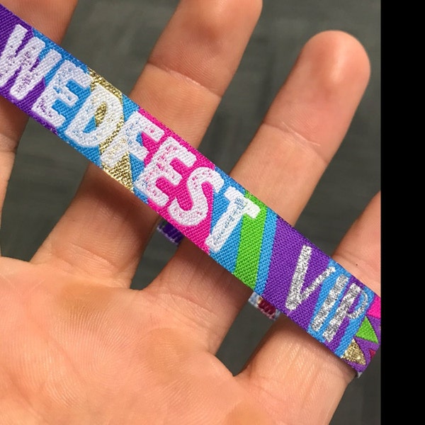 Wedfest Festival Wedding Wristbands ~ Festival Wedding Favours ...