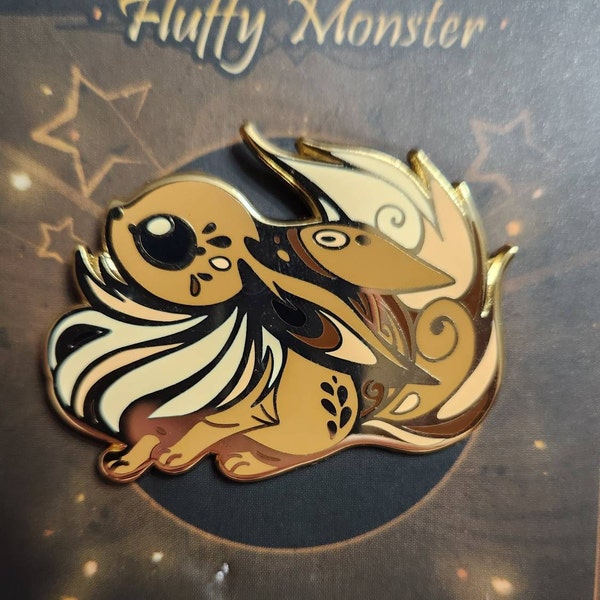 Fluffy Monster Hard Enamel Pin - Etsy