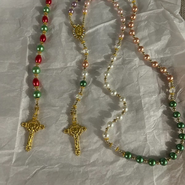 Holy Family Custom Rosary Personalized Handmade Rosary for Wedding ...