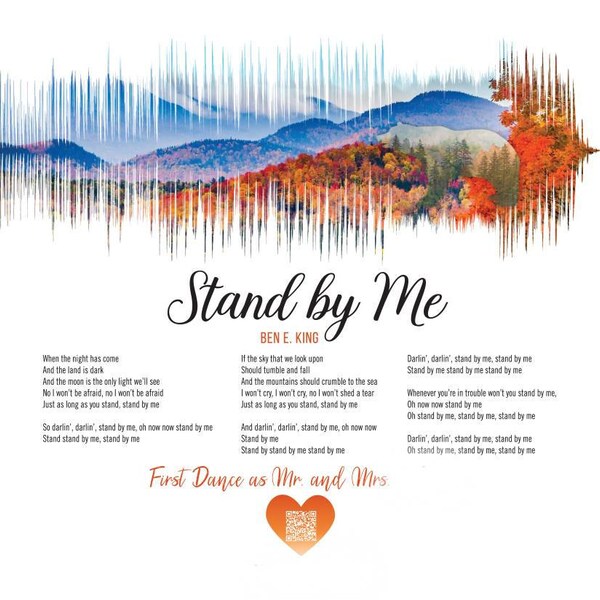 Custom Sound Wave With Lyrics, Printable Digital File, Soundwave Art ...