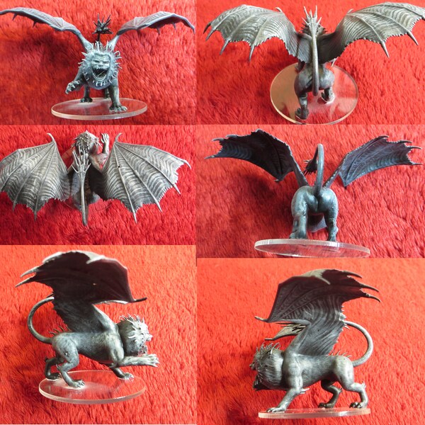 Manticore, Miniature for Dungeons and Dragons by Mz4250 - Etsy