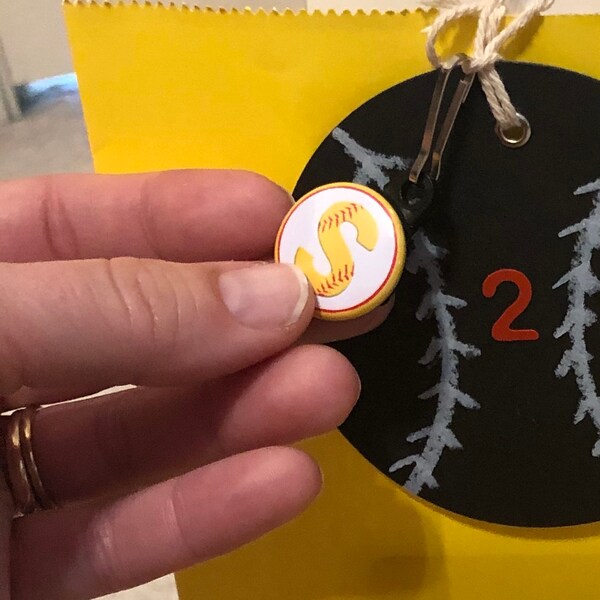 Softball Initials - Alphabet A to Z --zipper Pull Charms--no. 853 - Etsy