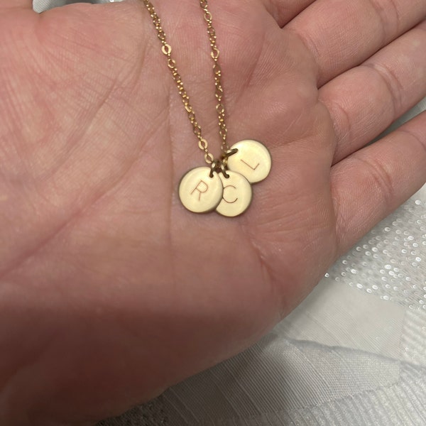 Mini Initial Necklace, Dainty Initial Necklace,small Letter Necklace ...