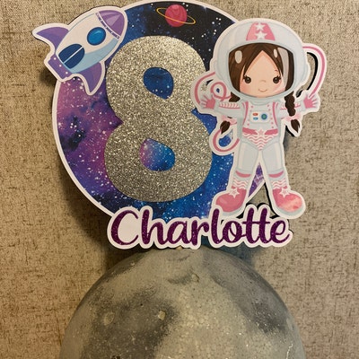 Galaxy of Stars Cake Moon and Stars Cake Topper Outter Space Cake ...