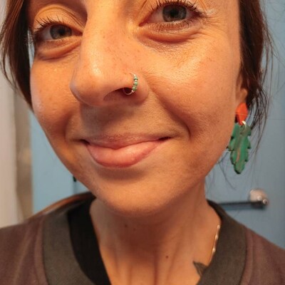 Boho Nose Ring Snug Nose Ring Hoop Small Nose Ring Picasso - Etsy