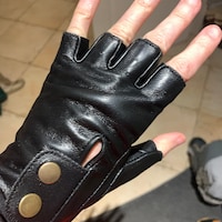Men's Long Designer Black Genuine Leather Gloves Made With - Etsy