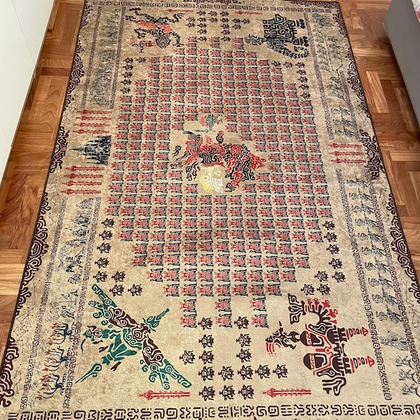 Zelda Hyrule Symbol Rug, Gaming Chair Mat, Gamer Round Carpet, Zelda ...