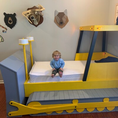 Twin Size Front End Loader Bed PLANS plans Only, Create a Construction ...