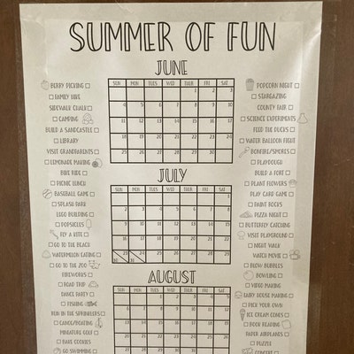 Spring Fun List Countdown Poster 2024 Spring Countdown - Etsy