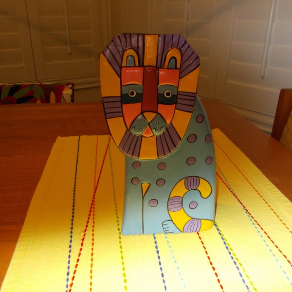 Cobalt Blue World Globe Earth Map Gemstone Paperweight Office Desk ...