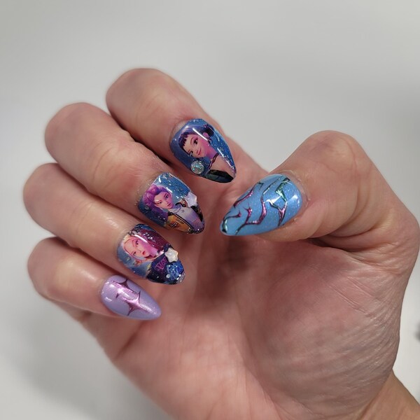 Starfall Acotar Inspired Press on Nail Set - Etsy Canada