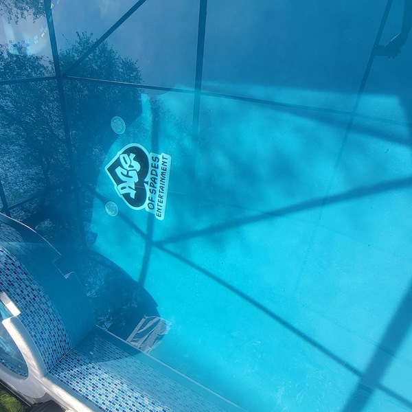Custom Pool Mat: Removable Underwater Monogram, Logo Decoration - Etsy