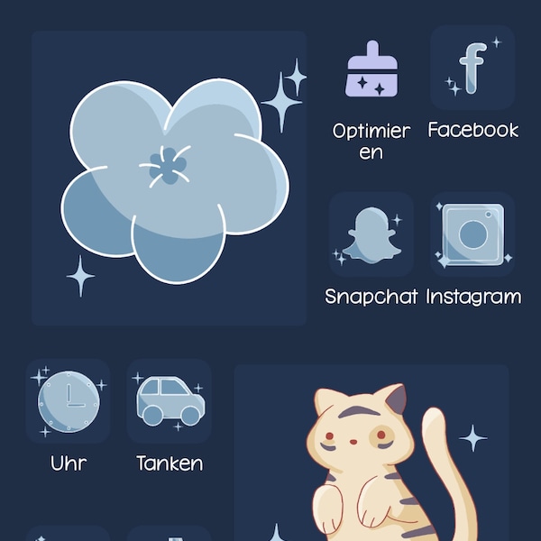 Celestial Animals Icon Set | Aesthetic Ios App Icons, Wallpapers ...