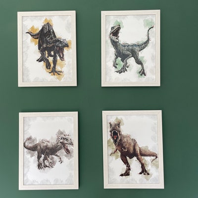 SCORPIUS REX POSTER Dinosaur Poster Scorpius Rex Print Watercolor Art ...