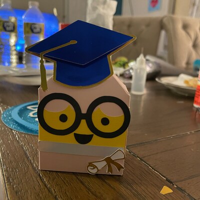 Pencil Gift Box With Nerdy Glasses SVG Design - Etsy