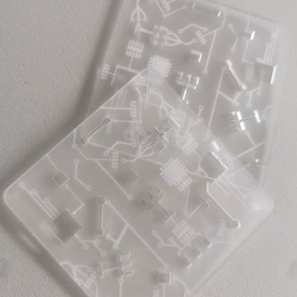 Circuit Board Coaster | Transparent Engraved Coaster | Computer Geek ...