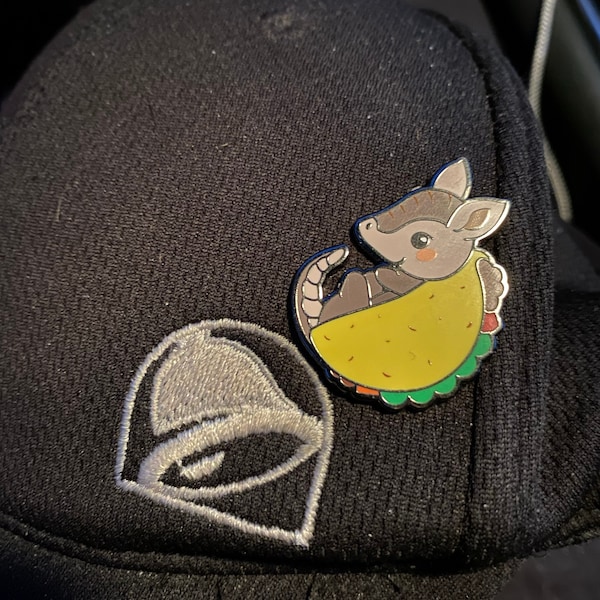 Tacodillo Pin - Armadillo Pin Taco Pin Mexican Food Pin Kawaii Animal ...