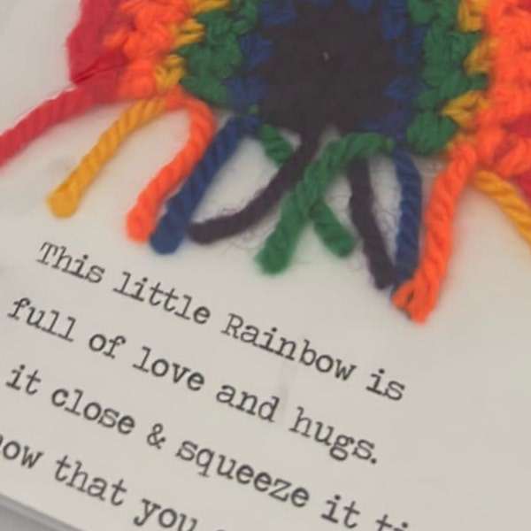 Pocket Hug Rainbow, Multiple Colour Choices. Crochet. - Etsy UK