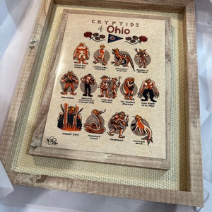 Famous Cryptids of Ohio Print - Etsy
