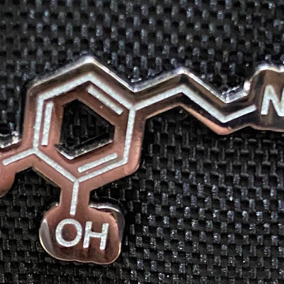 Dopamine Glow in the Dark Molecule Festival Lapel Hat Pin - Etsy