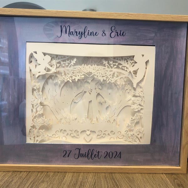 Beauty and the Beast Shadow Box SVG Template, Love Fairytale Papercut ...