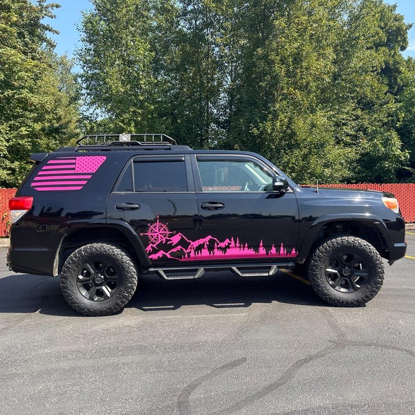 4runner Side Window Decals. American Flag With German Shepherd Dog Head ...