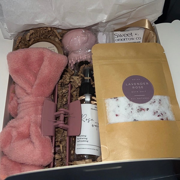 Pamper Gift Box Personalized Name Cup Gift Set for Women Birthday Gift ...