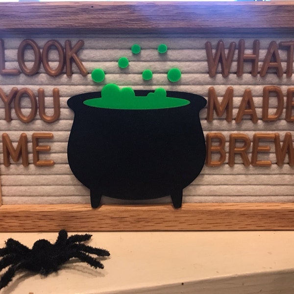 Witches Brew, Witches Cauldron, Halloween Letterboard, Halloween Letter ...