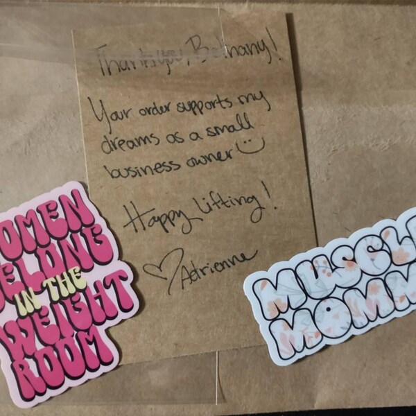 Muscle Mommy Retro Sticker Gym Sticker - Etsy