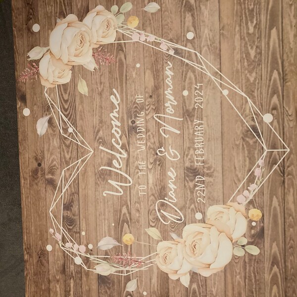 Rustic Wedding Welcome Sign - Etsy UK