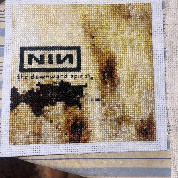 Nirvana Cross Stitch Pattern Nevermind Album Cover Art PDF Download - Etsy