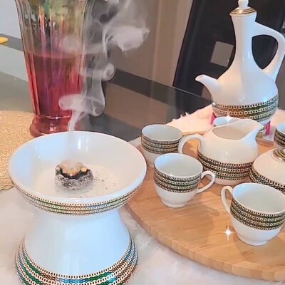 Ethiopian/eritrean Porcelain Taba Kitfo Serving - Etsy