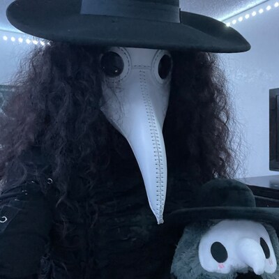 Plague Doctor Half Mask Plague Doctor Face Mask Plague - Etsy