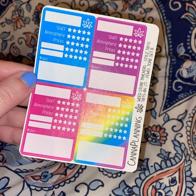 High Life Marijuana Sticker Weekly Mini Kit RETIRING DESIGN Planner ...