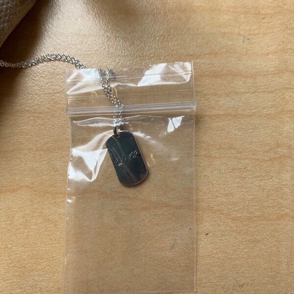 Super Cute Mini Dog Tag Necklace, Any Fonts, Personalized Jewelry ...