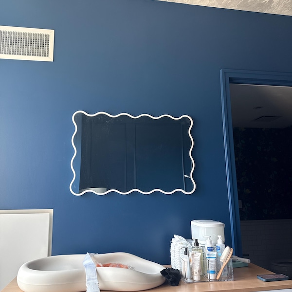 Squiggly Mirror, Wavy Mirror, Wiggle Mirror, Funky Wall Mirror ...