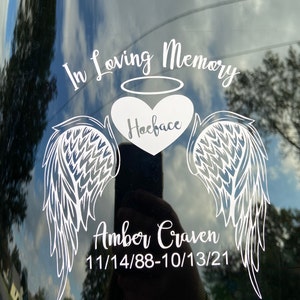 In Loving Memory Decal | Etsy