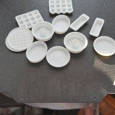 STL File 1/12 Scale Miniature Kitchen Furniture STL Set for Dollhouses ...