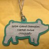 Customizable Pig Hog Stall Tag or Name Plate Label for Fairs and ...