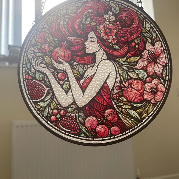 Mothman Stained Glass Suncatcher Mothman Lightcatcher Cryptid Window ...