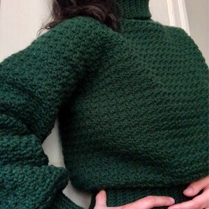 CROCHET PATTERN: the Millennial Jumper Cowl Neck/ Turtle | Etsy Canada