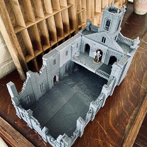 Caribbean Church Dnd Miniature Terrain, Dungeons and Dragons, D&D ...